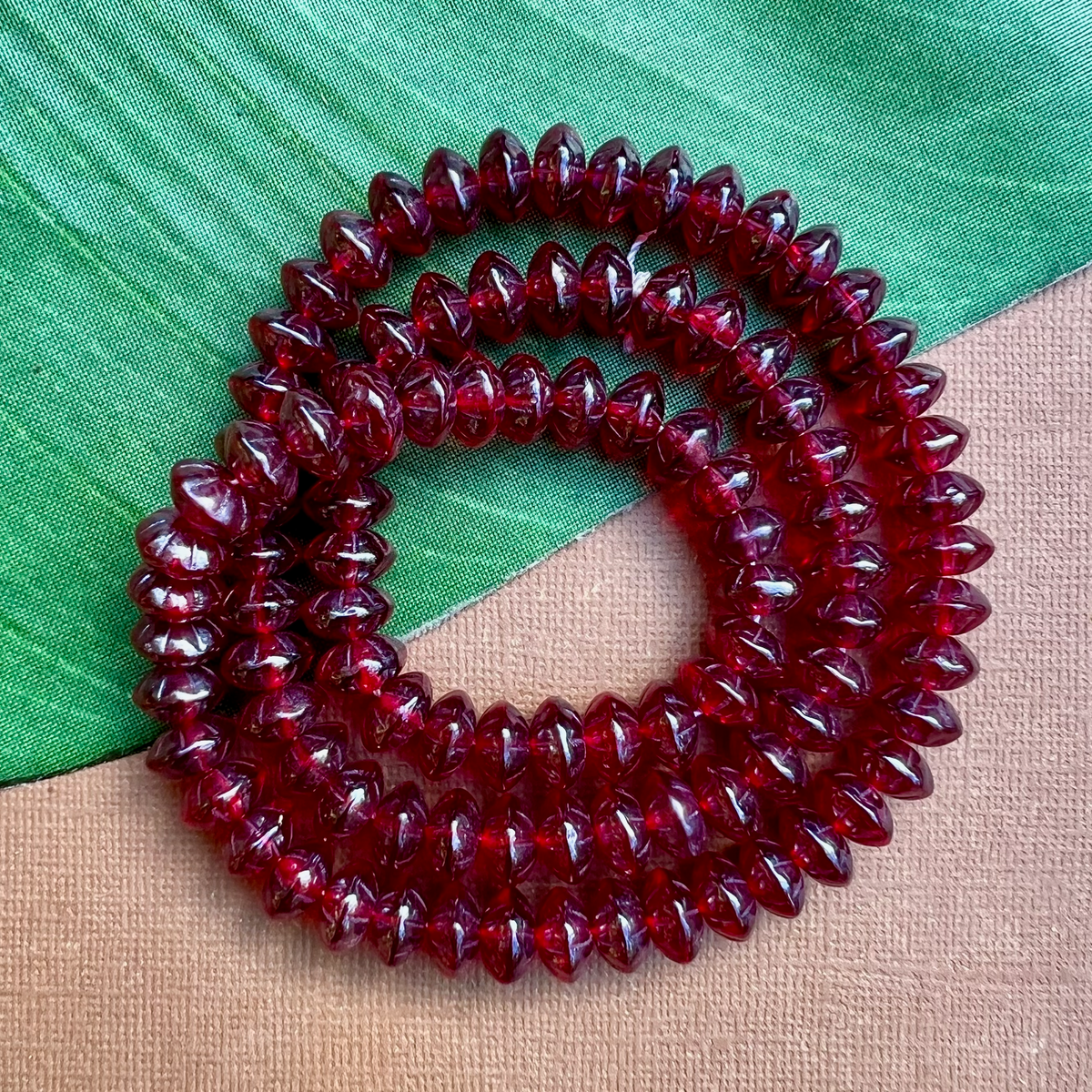 Dark Red Large Saucer Beads - 100 Pieces – Bead Goes On