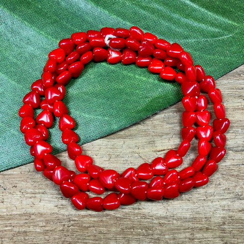 Tiny Red Heart Beads - 100 Pieces – Bead Goes On