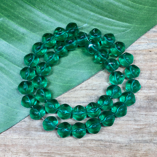 Green Organic Round Beads - 30 Pieces – Bead Goes On